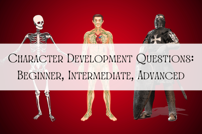 Character Development Questions – Beginner, Intermediate, and Advanced ...